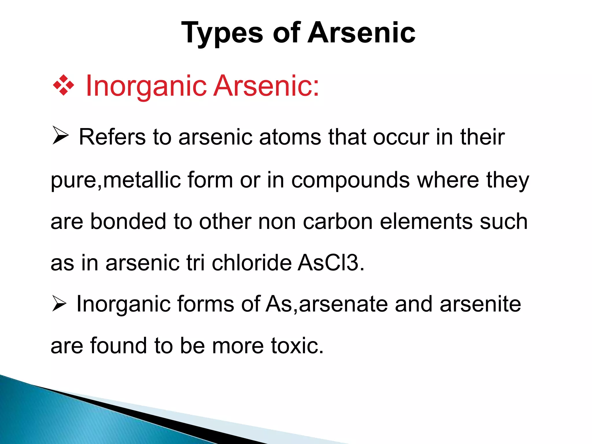 Arsenic in soil and Plants | PPTX