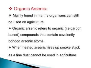 Arsenic in soil and Plants | PPTX