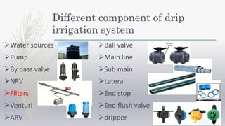 micro irrigation design detail ppt | PPTX
