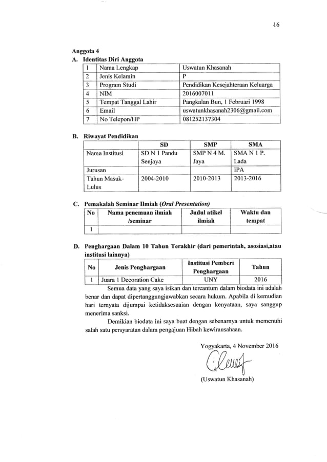 Proposal PKM-Kewirausahaan LOLOS PKM | PDF