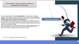 Ahmad Ashkar | Why Are Electronic Signatures Important for Your ...