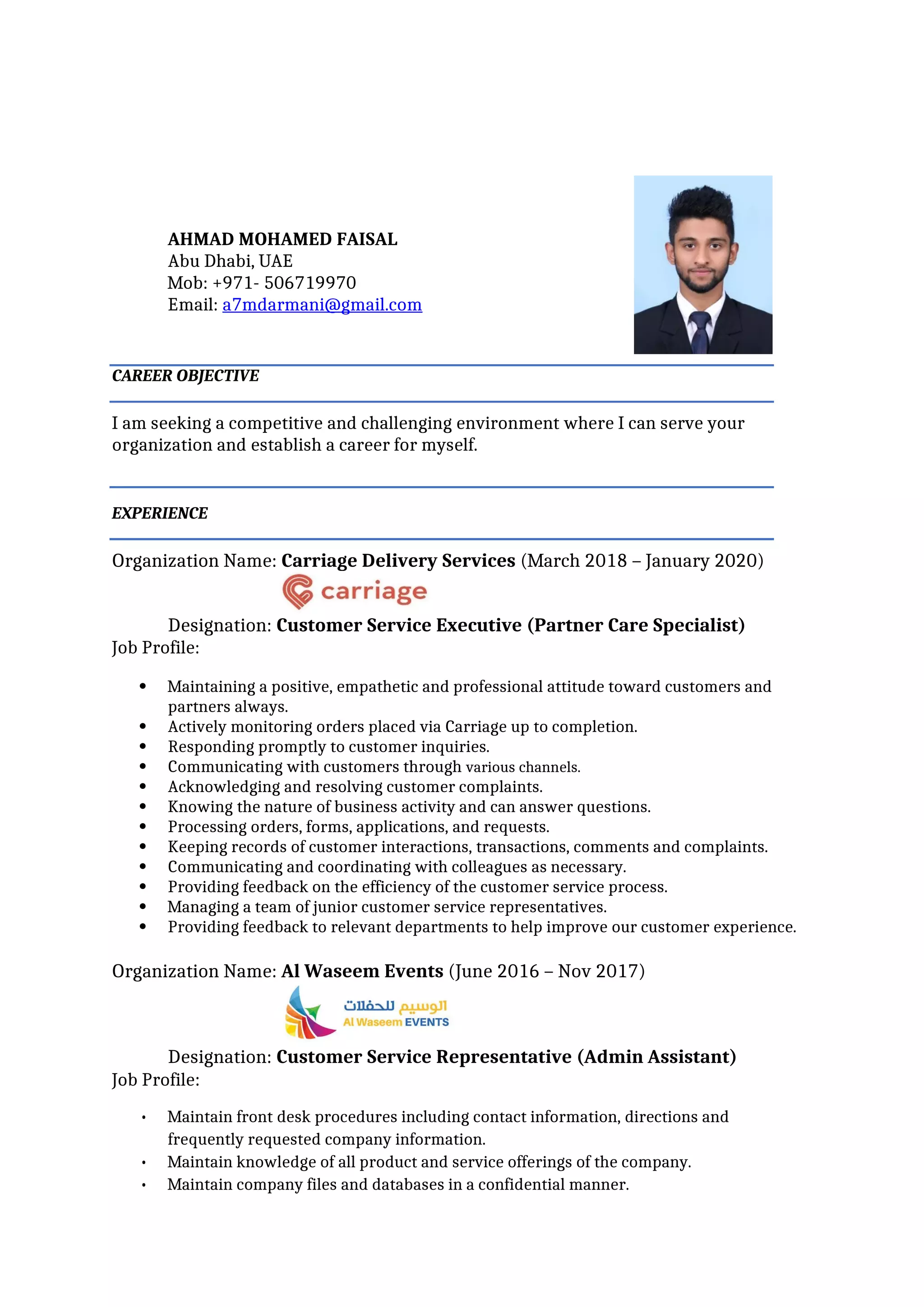Ahmad cv | PDF