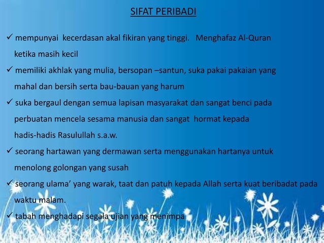 riwayat hidup perawi hadis imam ahmad bin hanbal dan imam malik | PPT