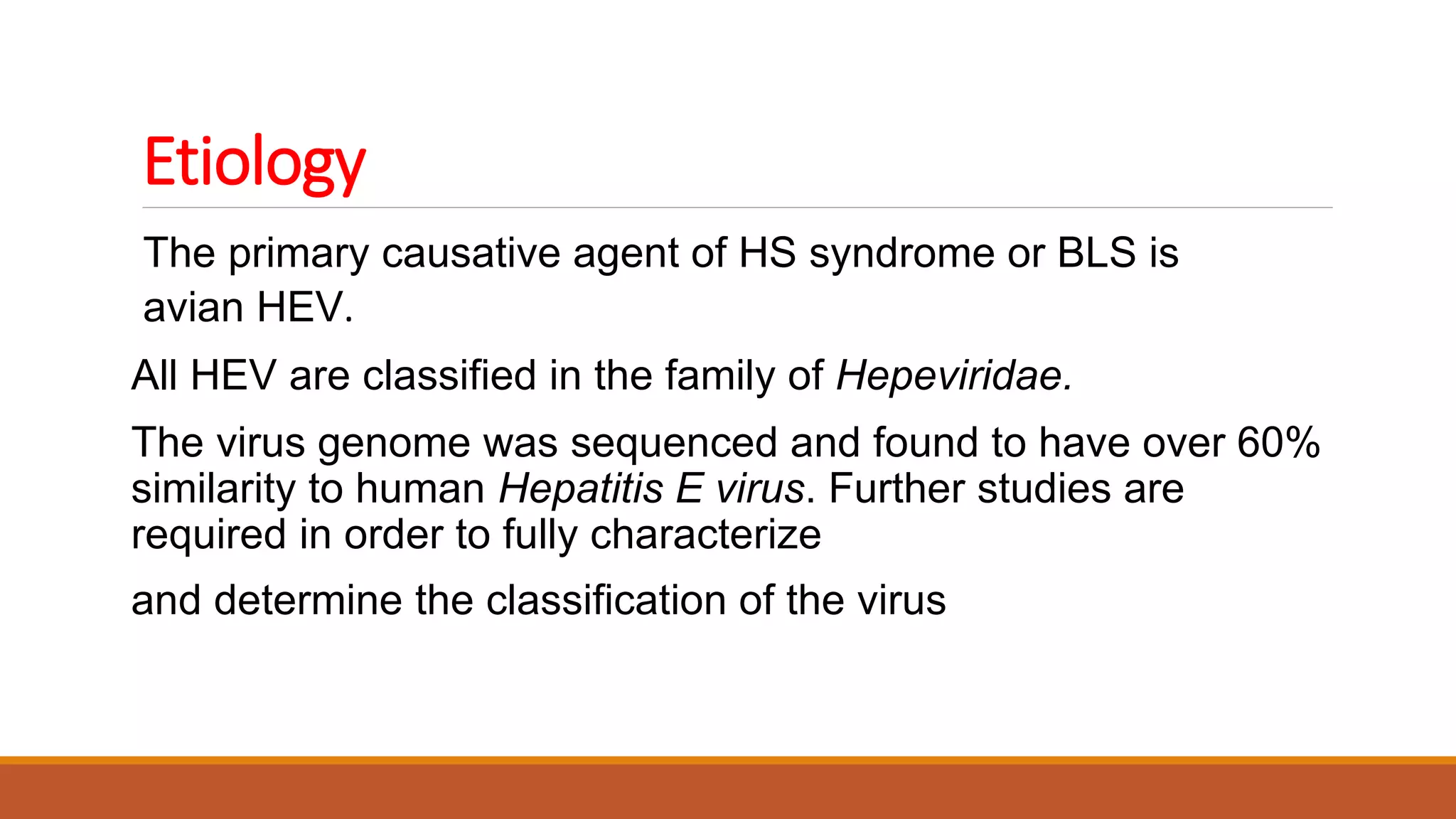 Hepatitis E virus infections in chicken | PPTX