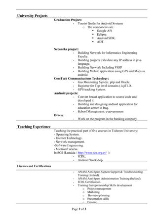 CV: Ahmad Mohamed Yahya | PDF