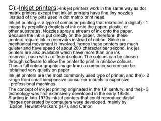Printers | PPT