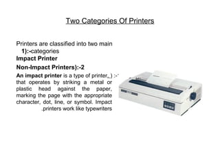 Printers | PPT