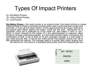 Printers | PPT