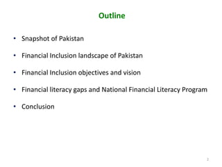Ahmad saeed financial education and inclusion - pakistan | PDF
