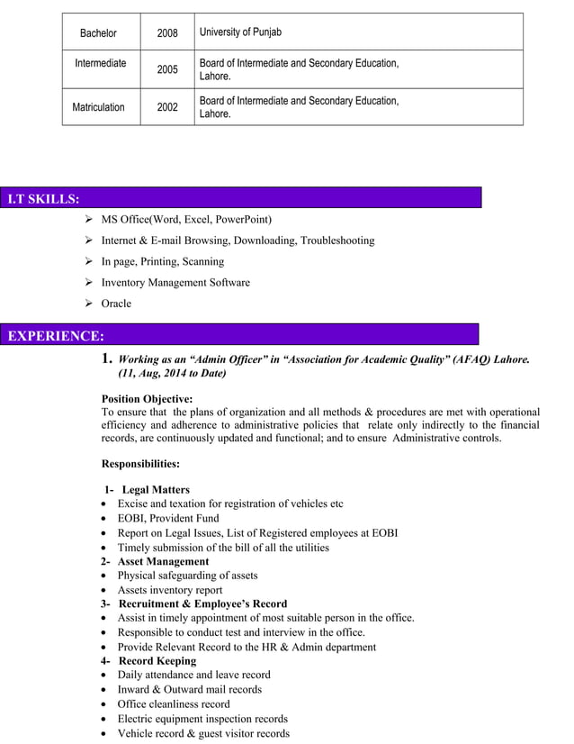 Ahmad sajjad Resume 09 04-2016 | PDF