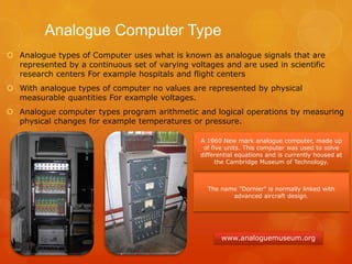 Ahmad sameer types of computer | PPTX | Computing | Technology & Computing