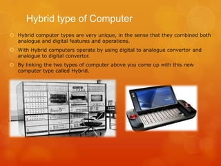 Ahmad sameer types of computer | PPTX | Computing | Technology & Computing