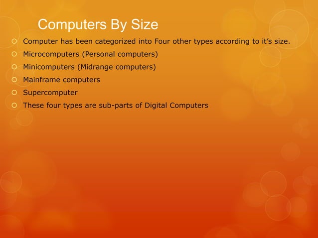 Ahmad sameer types of computer | PPT