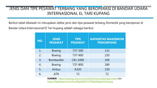 Perencanaan Bandar Udara Internasional El Tari Kupang | PPTX