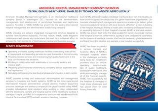 AHMC 2015 Brochure | PDF