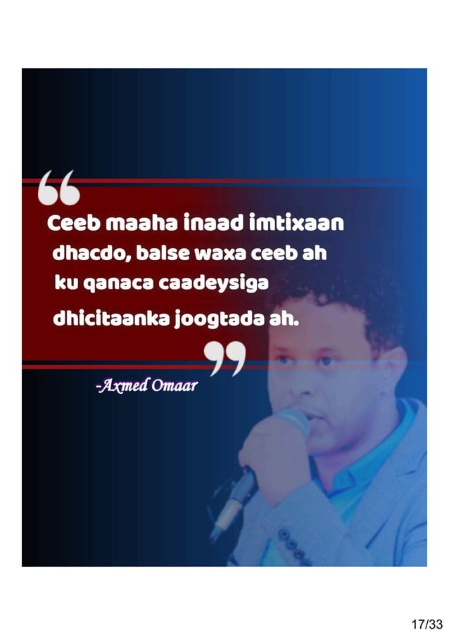 Ahmed-Omaar-somali-quotes-xikmado-dhiirigalin-list-of-Axmed-omaar ...