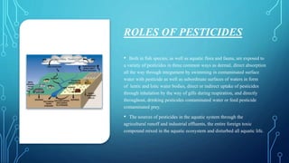routes of enterence of pollutants inaquatic ecosystem | PPTX