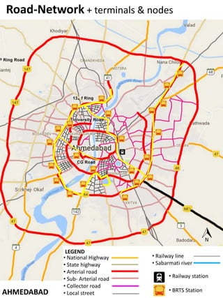 Road Network heirarchy of Ahmedabad | PDF