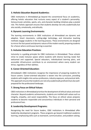 Ahmedabad's CBSE Institutions Molding Students for a Dynamic World ...