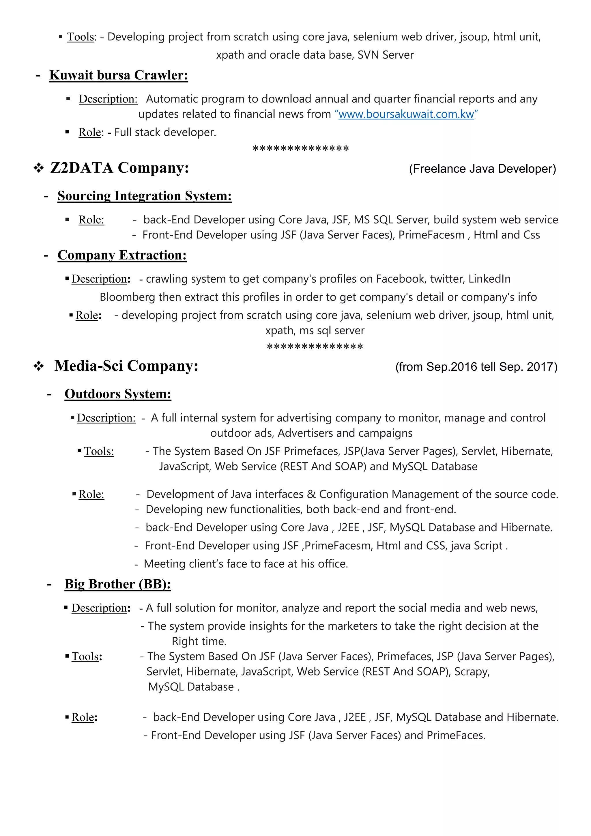 Ahmed Abu Eldahab Java Developer Cv Pdf