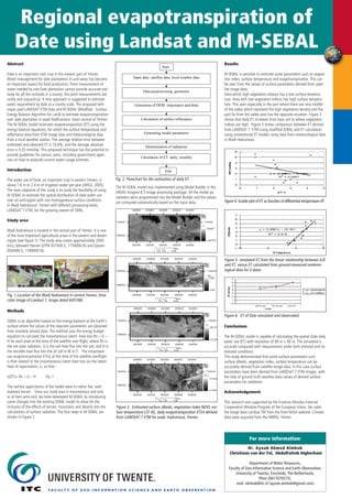 Ahmed almhabو Regional evapotranspiration of Date using Landsat and M-SEBAL | PDF