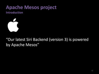 Cloud infrastructure on Apache Mesos | PPT