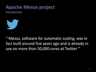 Cloud infrastructure on Apache Mesos | PPT
