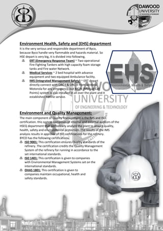 Report of Byco Petroleum | PDF