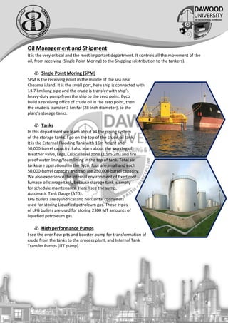 Report of Byco Petroleum | PDF