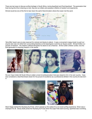 Ahmed Collier, South African Surfing Legend | PDF