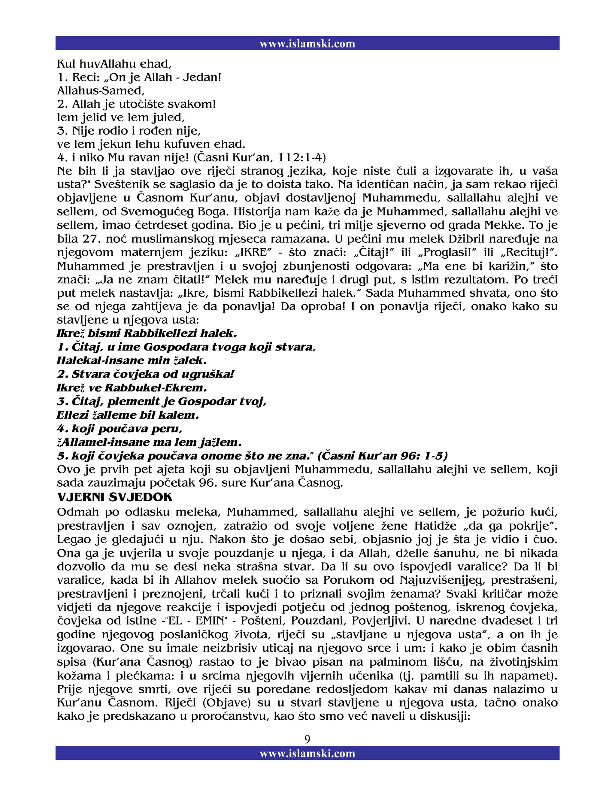 Ahmed Deedat sta biblija kaze o muhammedu s.a.v.s. | PDF