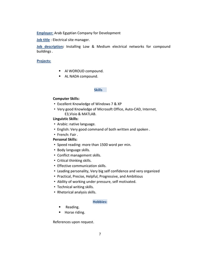 Ahmed elsayed'cv | PDF