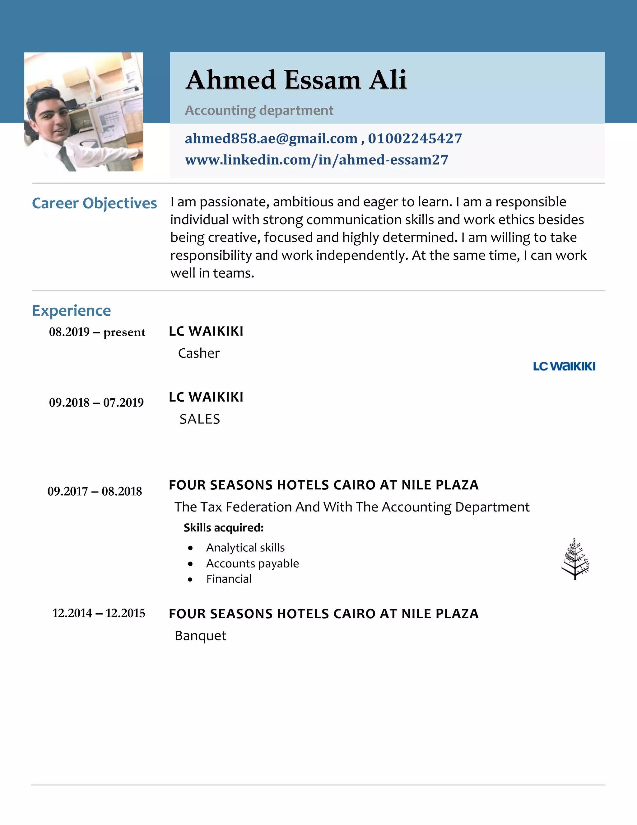 Ahmed Essam cv | PDF