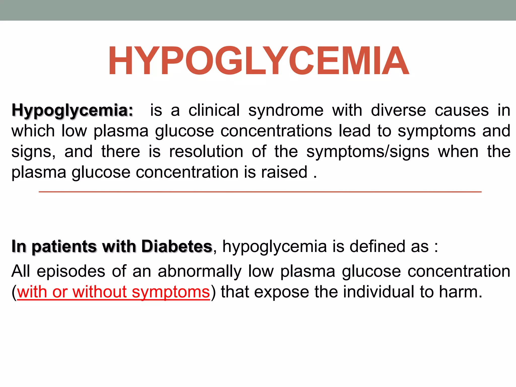 hypoglycemia | PPTX