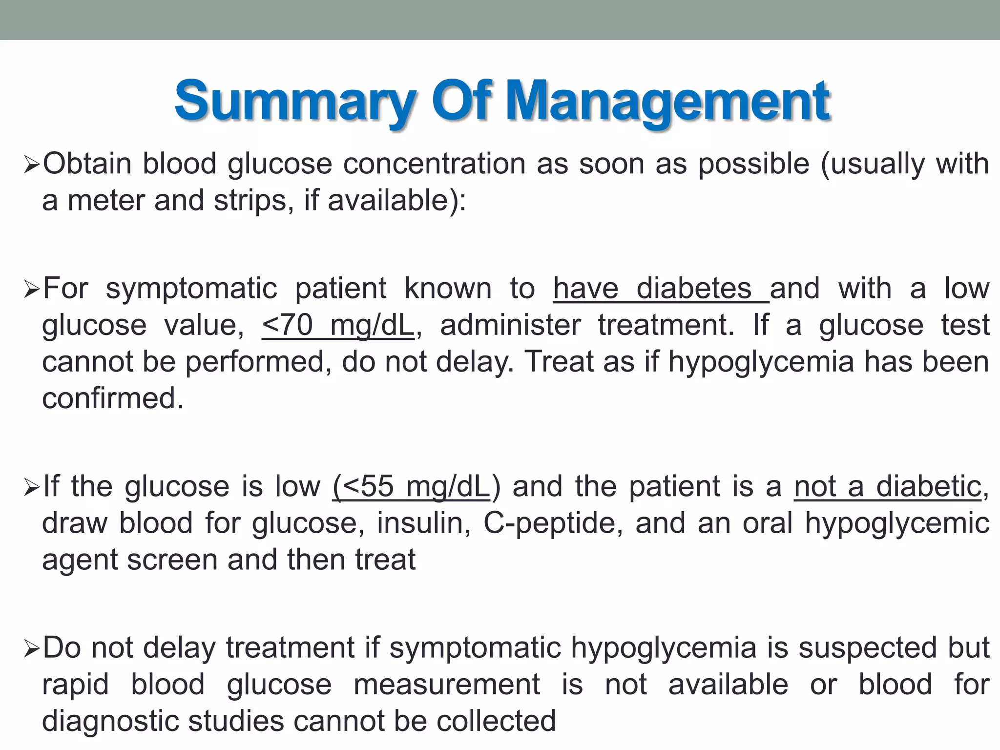 hypoglycemia | PPTX