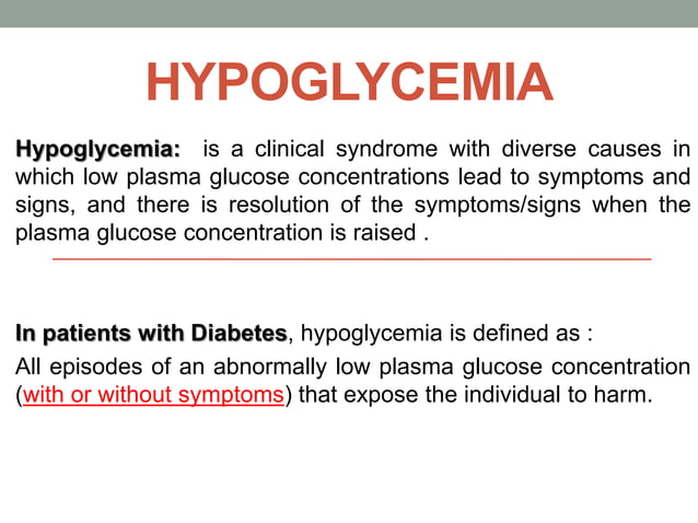 hypoglycemia | PPTX