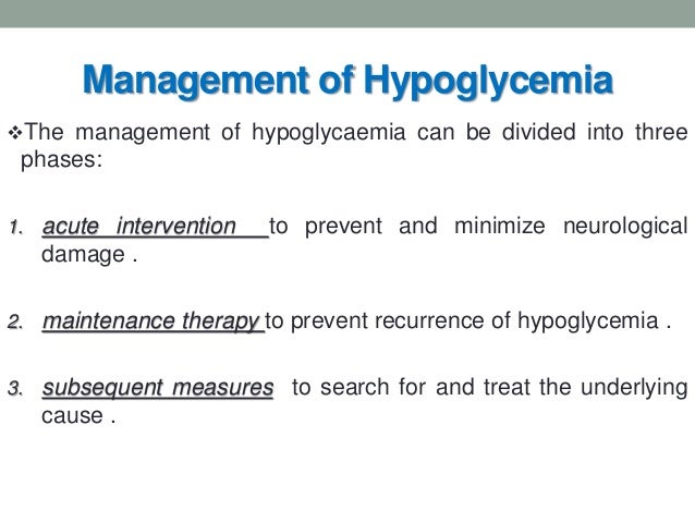 hypoglycemia