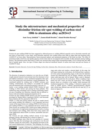 Ahmed ibrahim razooqi -- study the microstructure and mechanical properties of dissimilar ...