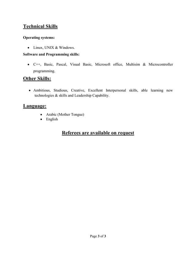 Ahmed khalid official cv | DOCX | Computing | Technology & Computing