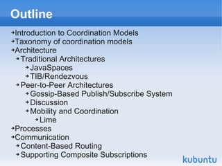Distributed Coordination-Based Systems | PDF