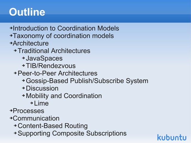 Distributed Coordination-Based Systems | PDF