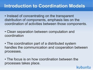 Distributed Coordination-Based Systems | PDF
