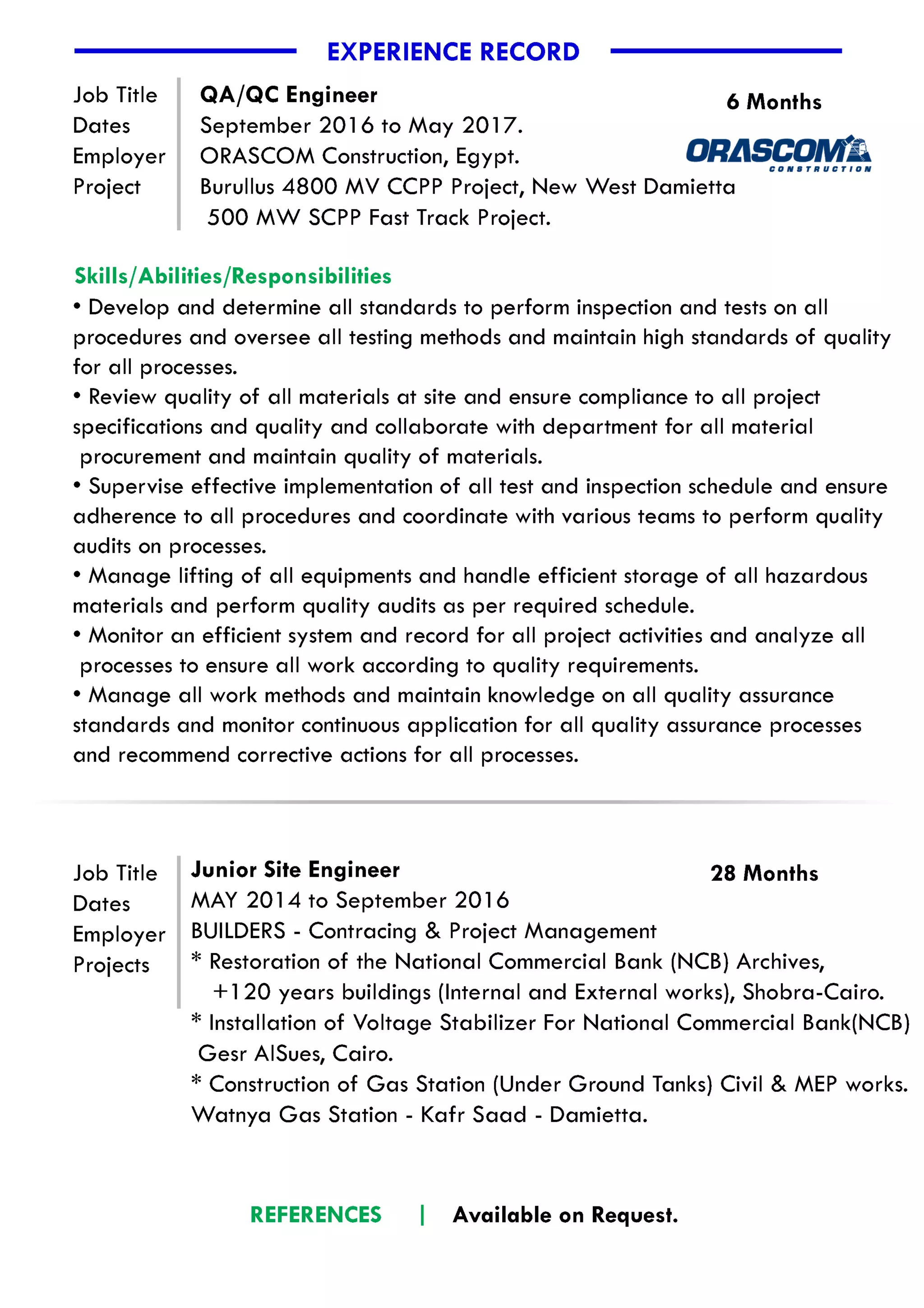 MEP PLANNING ENGINEER's CV | PDF