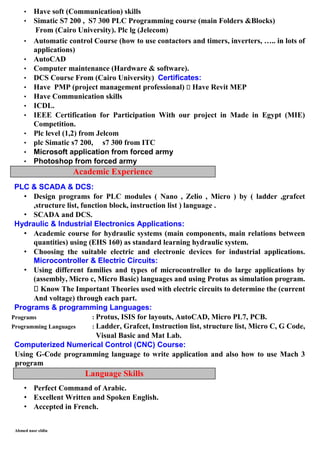 Ahmed nasr cv 2016 | PDF