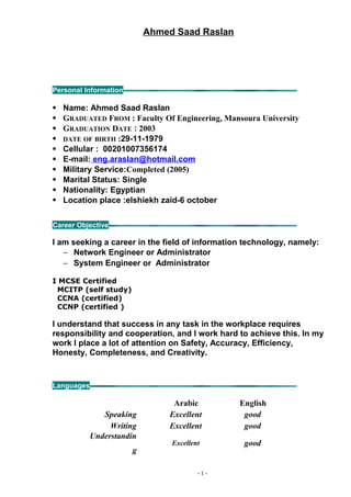 Ahmed saad raslan | DOC