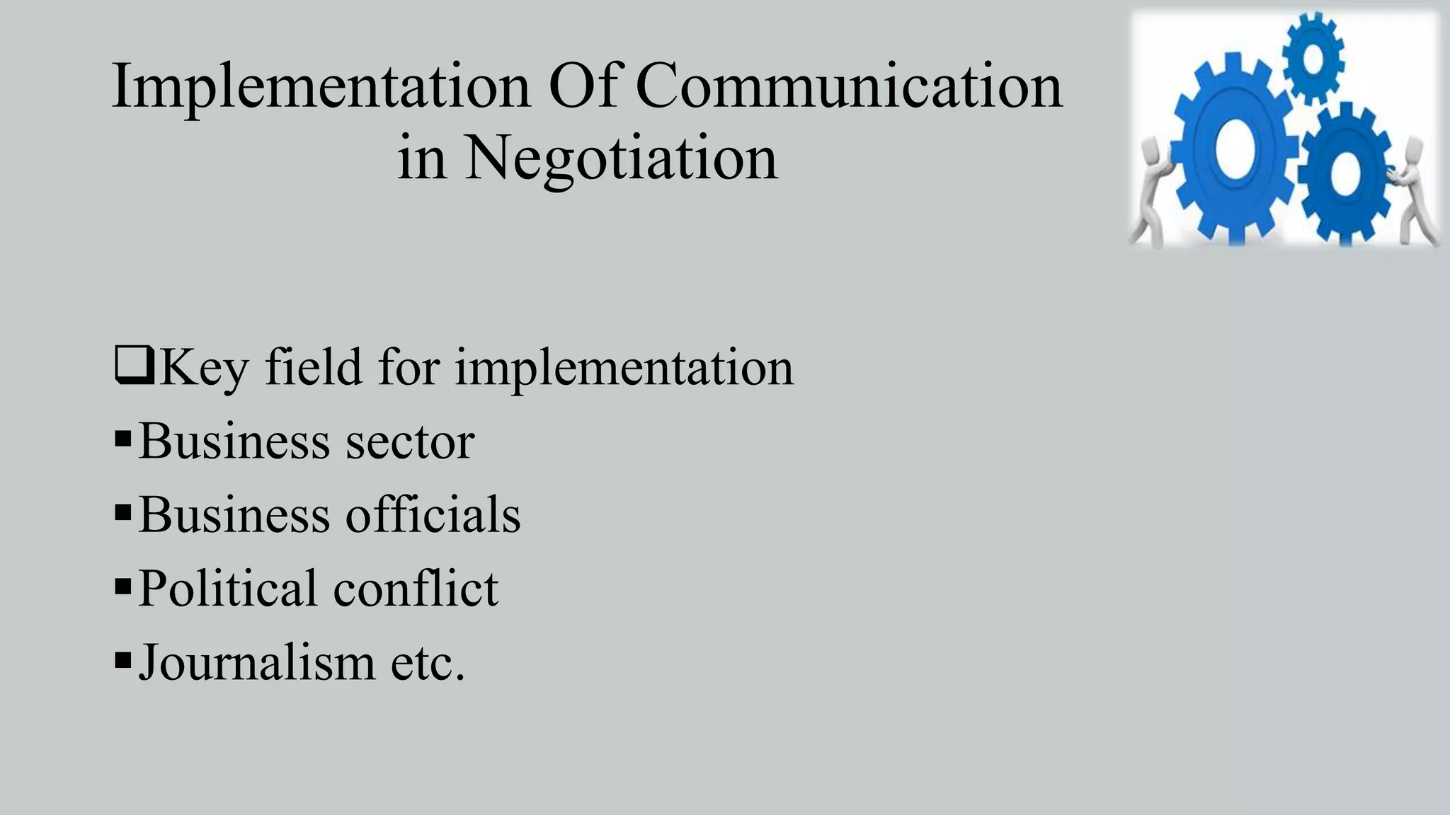 The Role of Communication in Negotiation - Ahmed sharif khan | PPTX