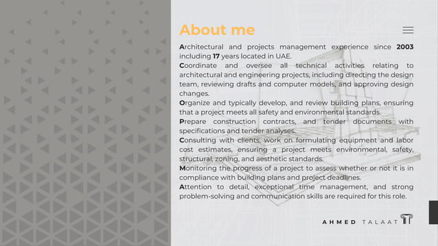 AHMED TALAAT ARCHITECTURE PORTFOLIO .pdf | Civil Engineering Industry | Industries