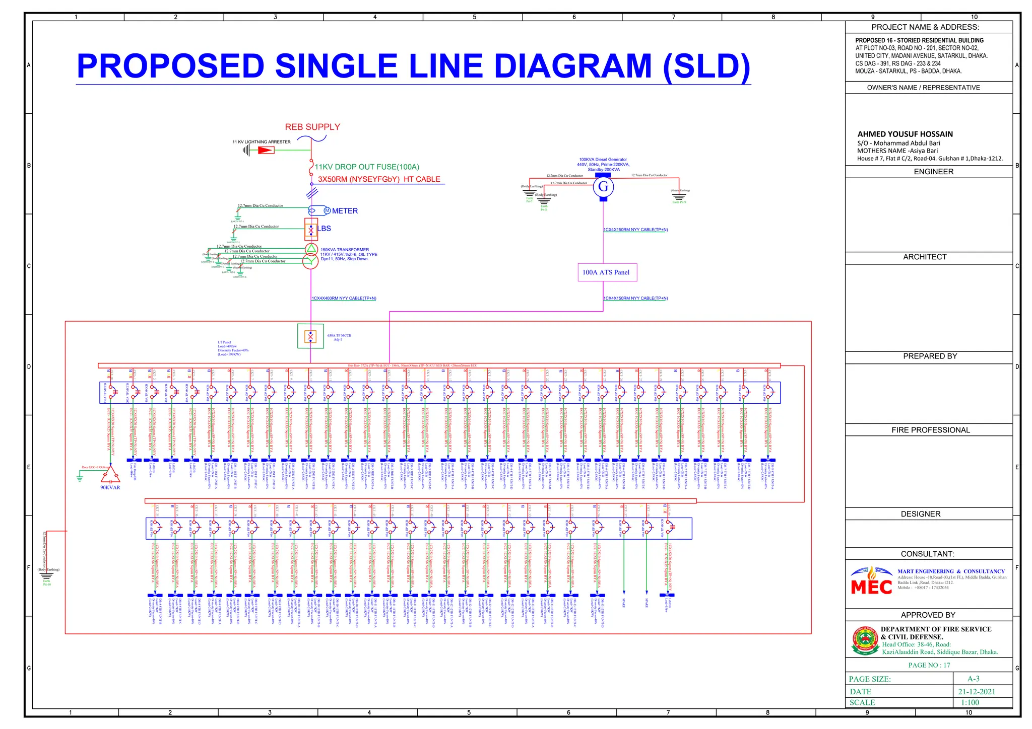 Fire safery plan of Ysuf ahmead by Bangladesh | PDF