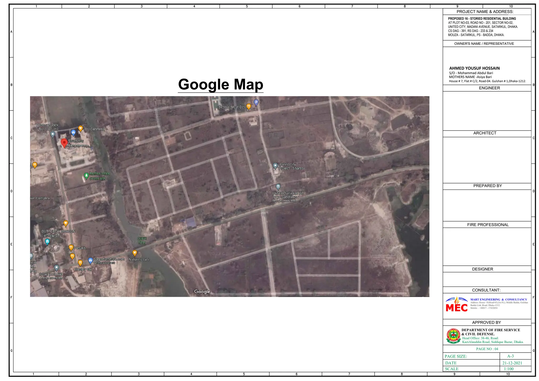 Fire safery plan of Ysuf ahmead by Bangladesh | PDF