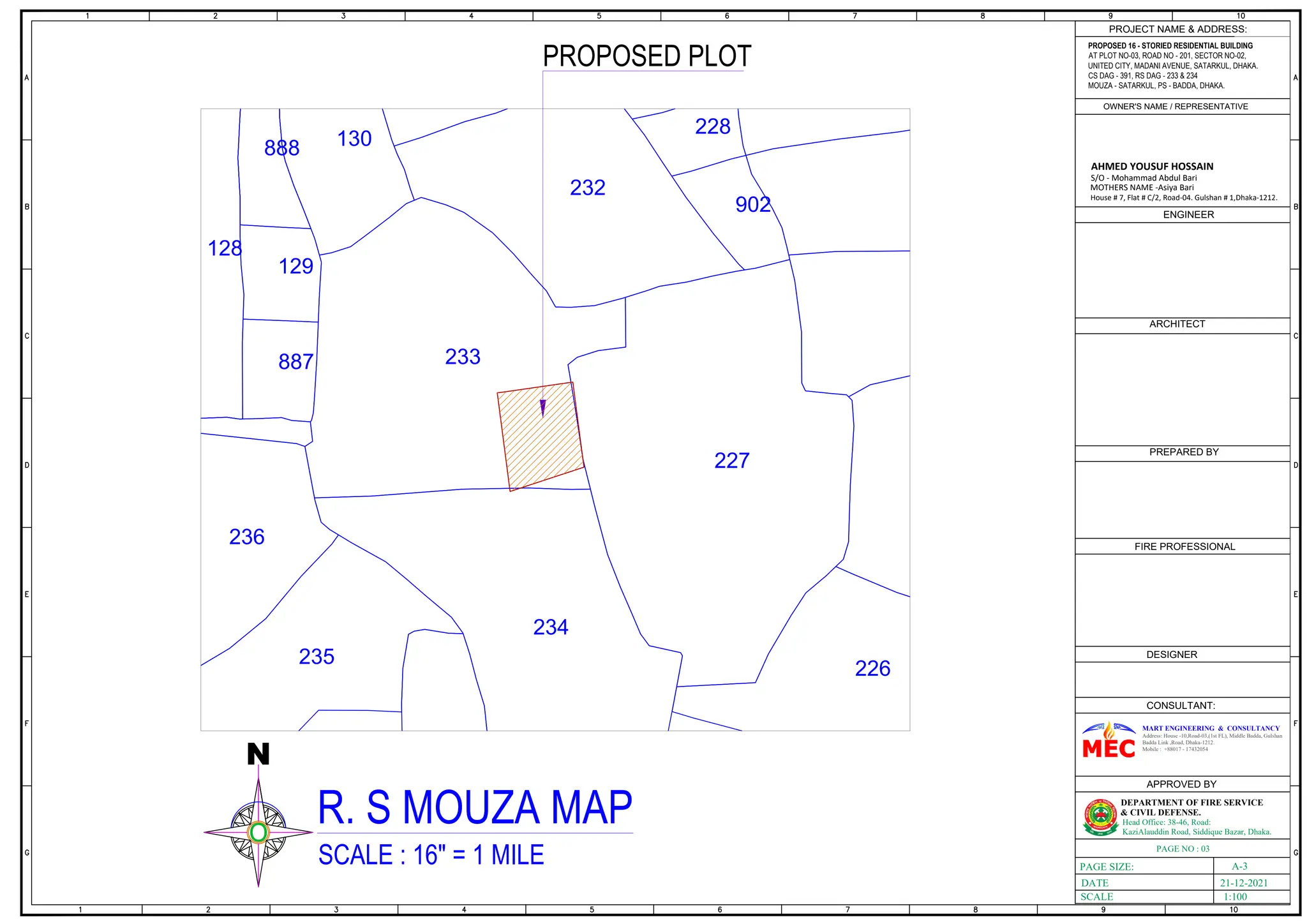 Fire safery plan of Ysuf ahmead by Bangladesh | PDF